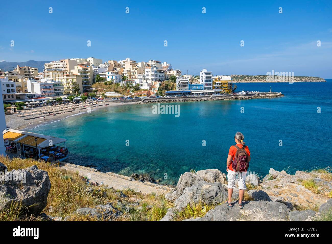 Kitroplatia beach agios nikolaos crete hi-res stock photography and ...