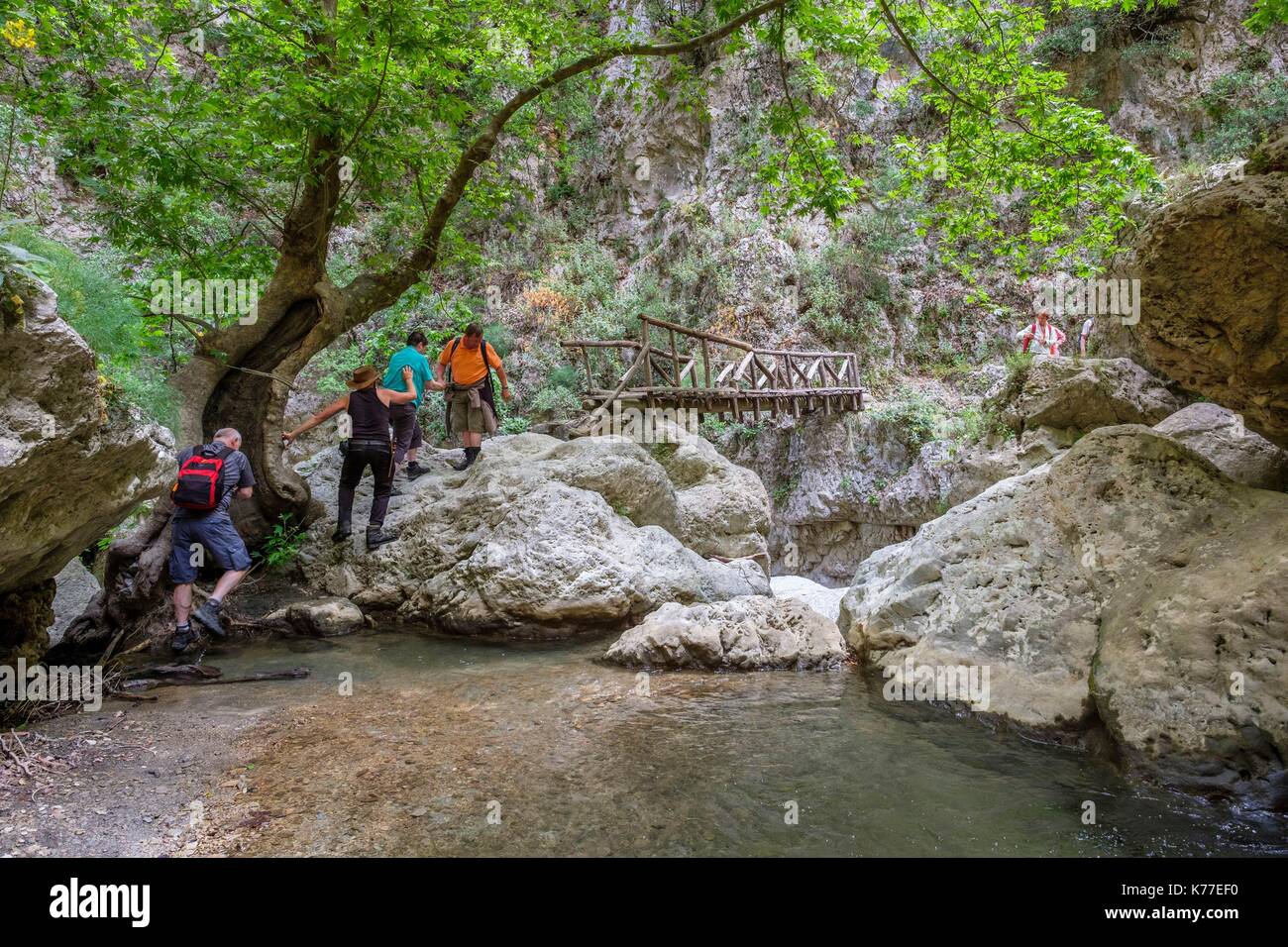 Greece, Crete, Rethymnon district, Amari valley, Patsos, hiking in ...