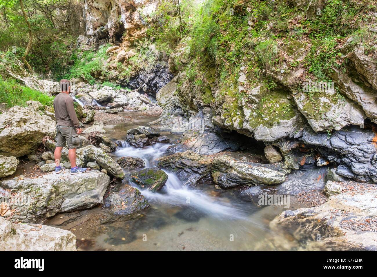 Greece, Crete, Rethymnon district, Amari valley, Patsos, hiking in ...