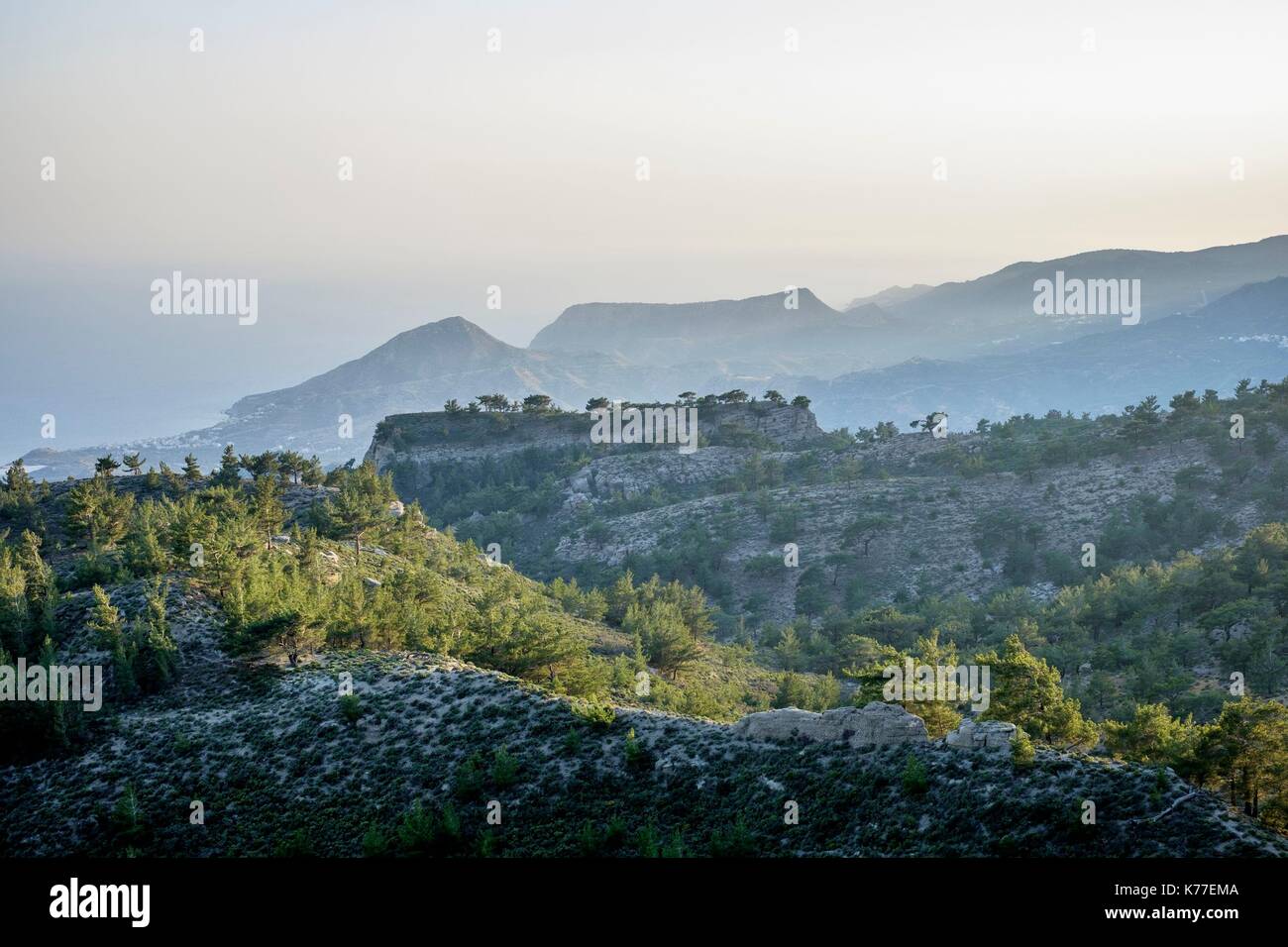 Greece, Eastern Crete, Lassithi district, view of the south coast from ...
