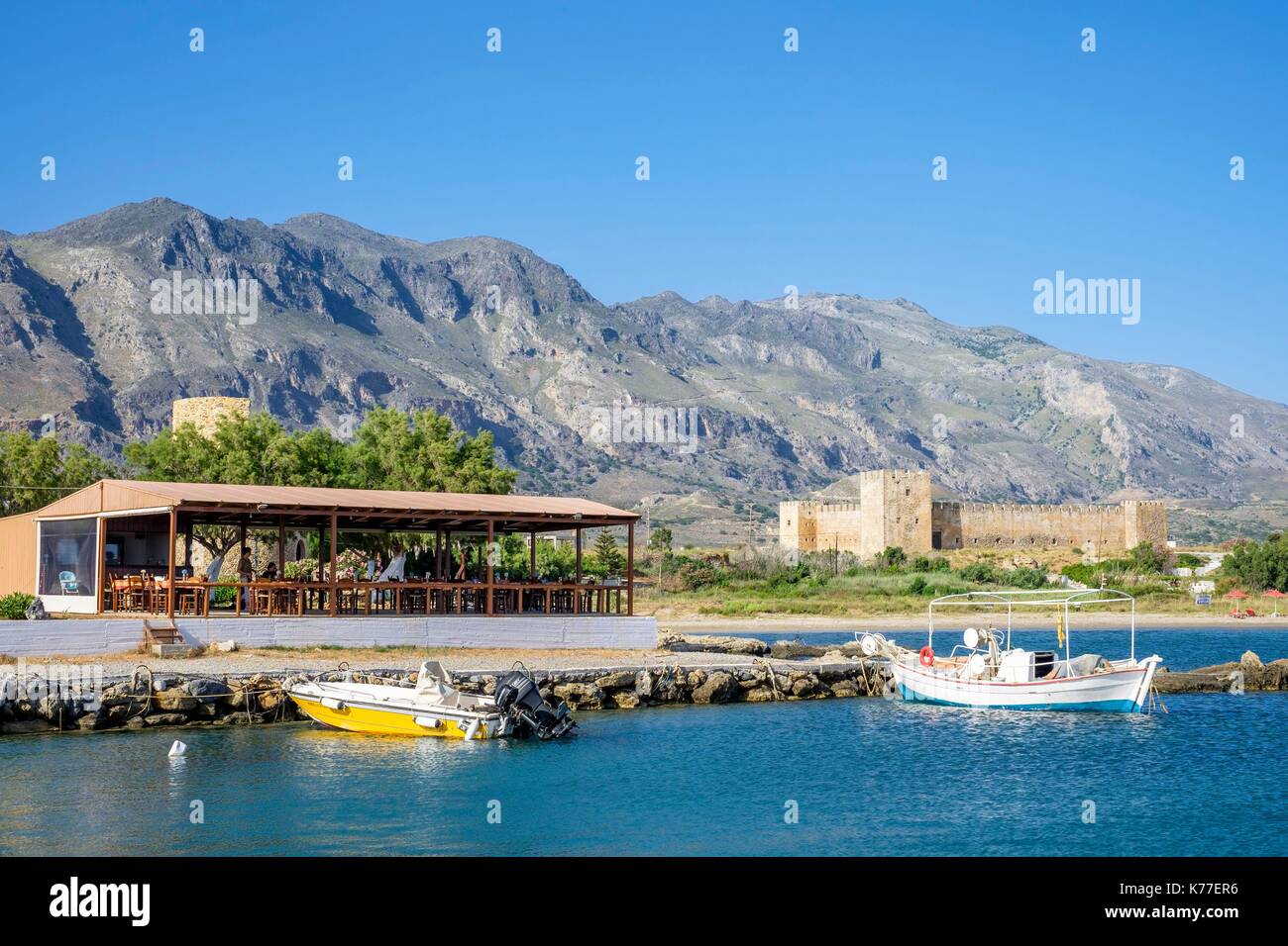 Geece, Crete, Hania district, Frangokastello, castle built by the ...