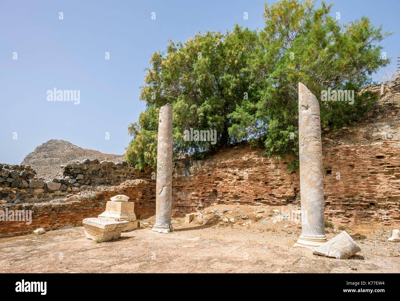 Greece, Eastern Crete, Heraklion district, coastal village of Lentas ...