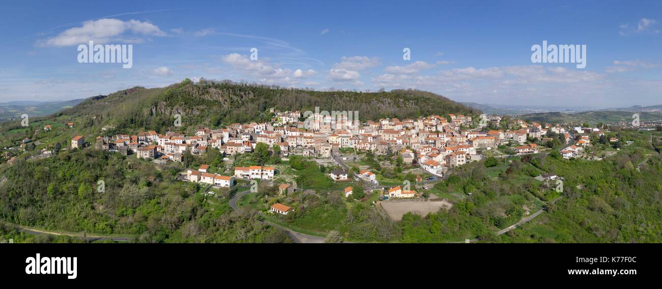 France, Puy de Dome, Corent (aerial view Stock Photo - Alamy
