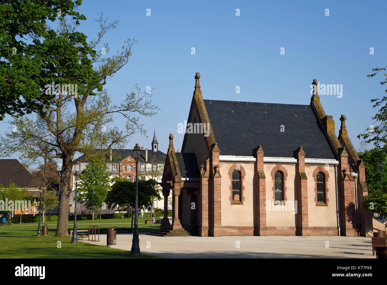 France, Bas Rhin, Molsheim, park of the Jesuits, chapel Stock Photo - Alamy