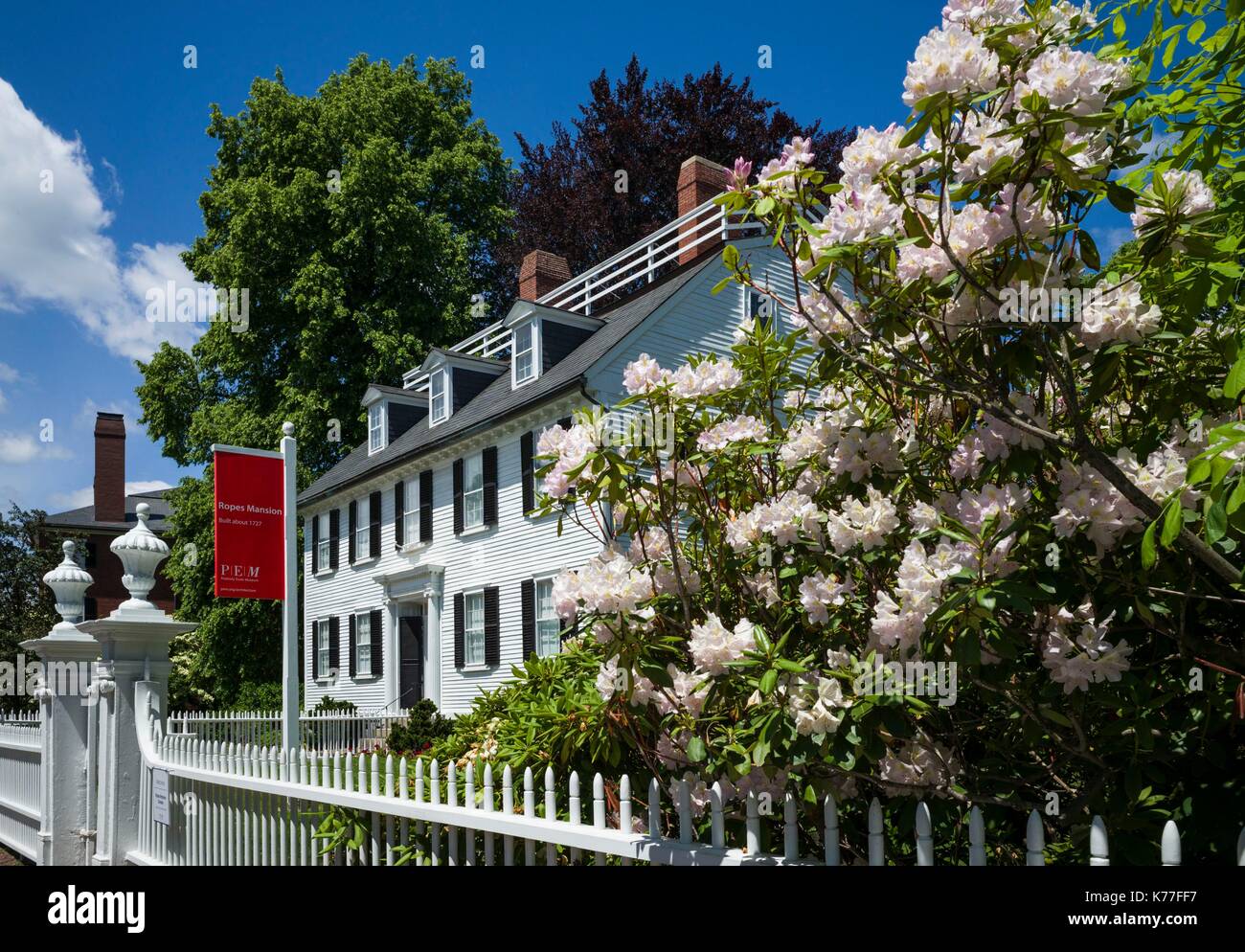 United States, Massachusetts, Salem, Ropes Mansion, 1727, historic home ...
