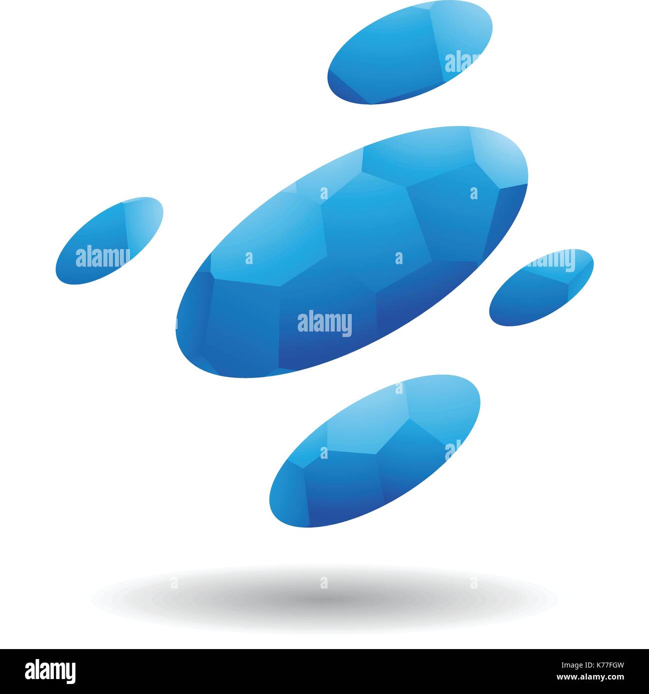 Design Concept of Oval Dots Icon with Mosaic Pattern, Vector ...