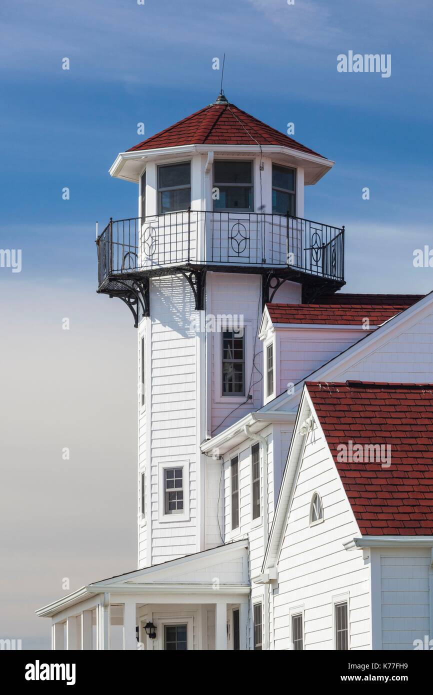 United States, Rhode Island, Point Judith, Point Judith Lighthouse ...