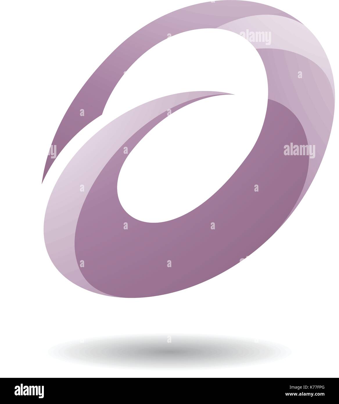 Design Concept of Oval Letter A Icon, Vector Illustration Isolated on a ...