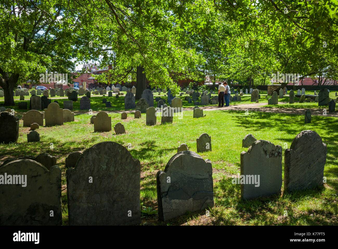 Old burying point cemetery salem hi-res stock photography and images - Alamy