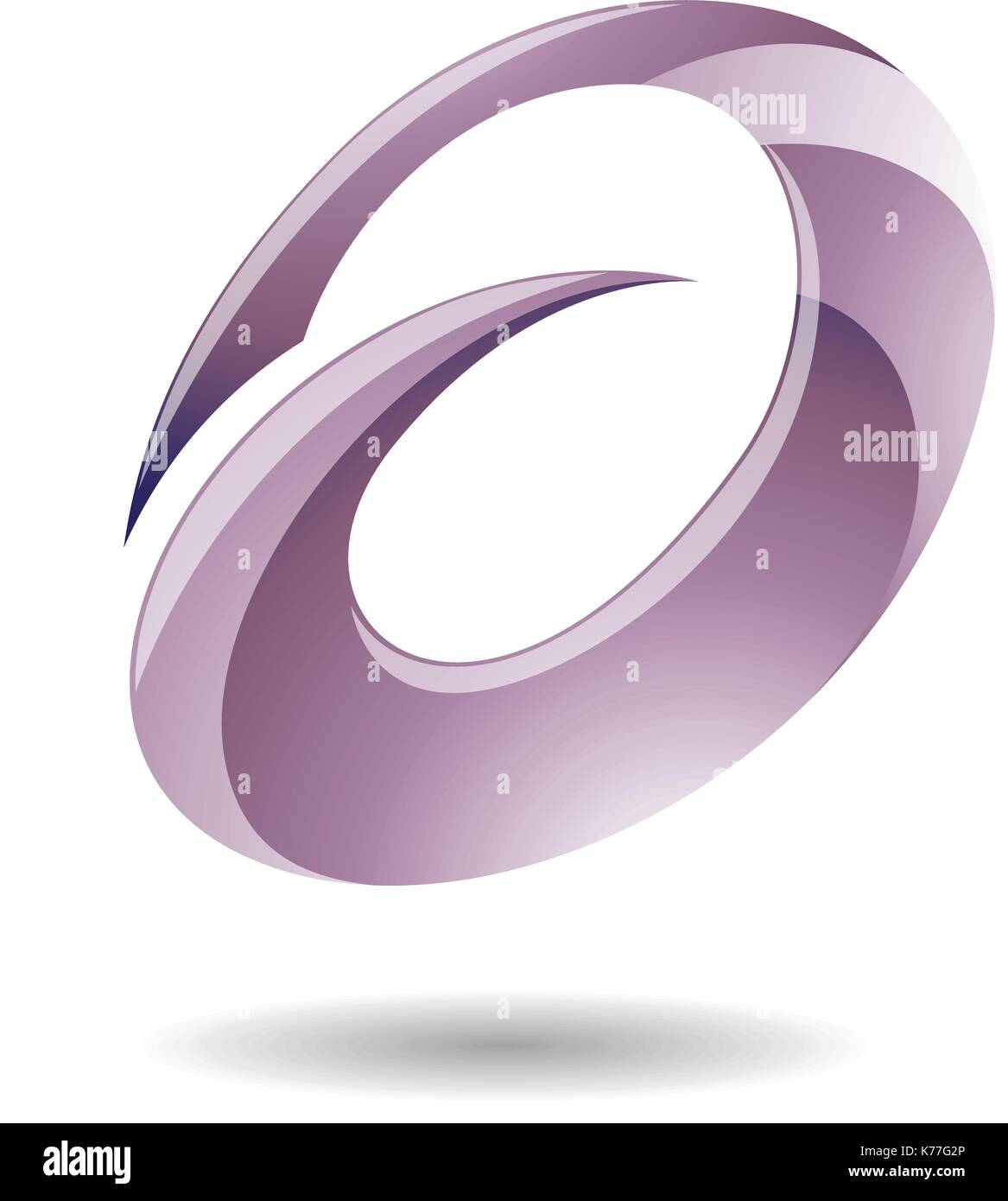 Design Concept of Oval Letter A Icon, Vector Illustration Isolated on a ...