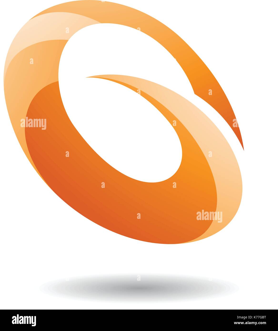 Design Concept of Oval Letter G Icon, Vector Illustration Isolated on a ...