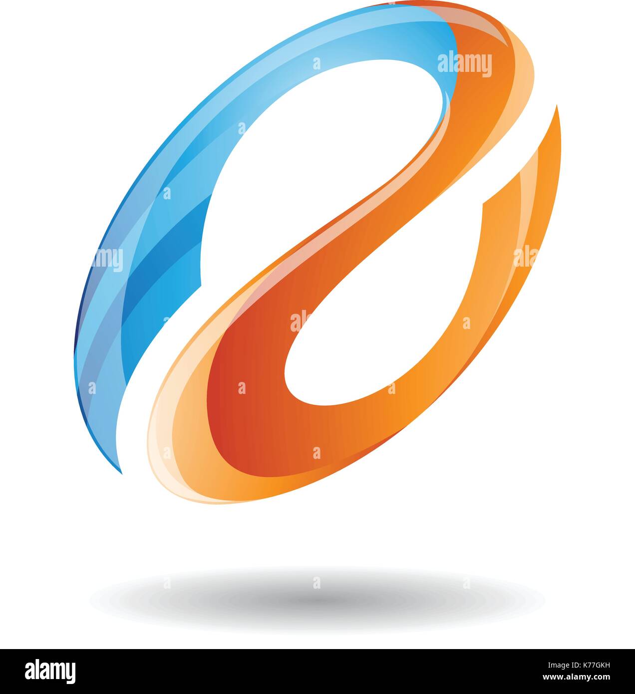 Design Concept of Oval Letter A Icon, Vector Illustration Isolated on a ...