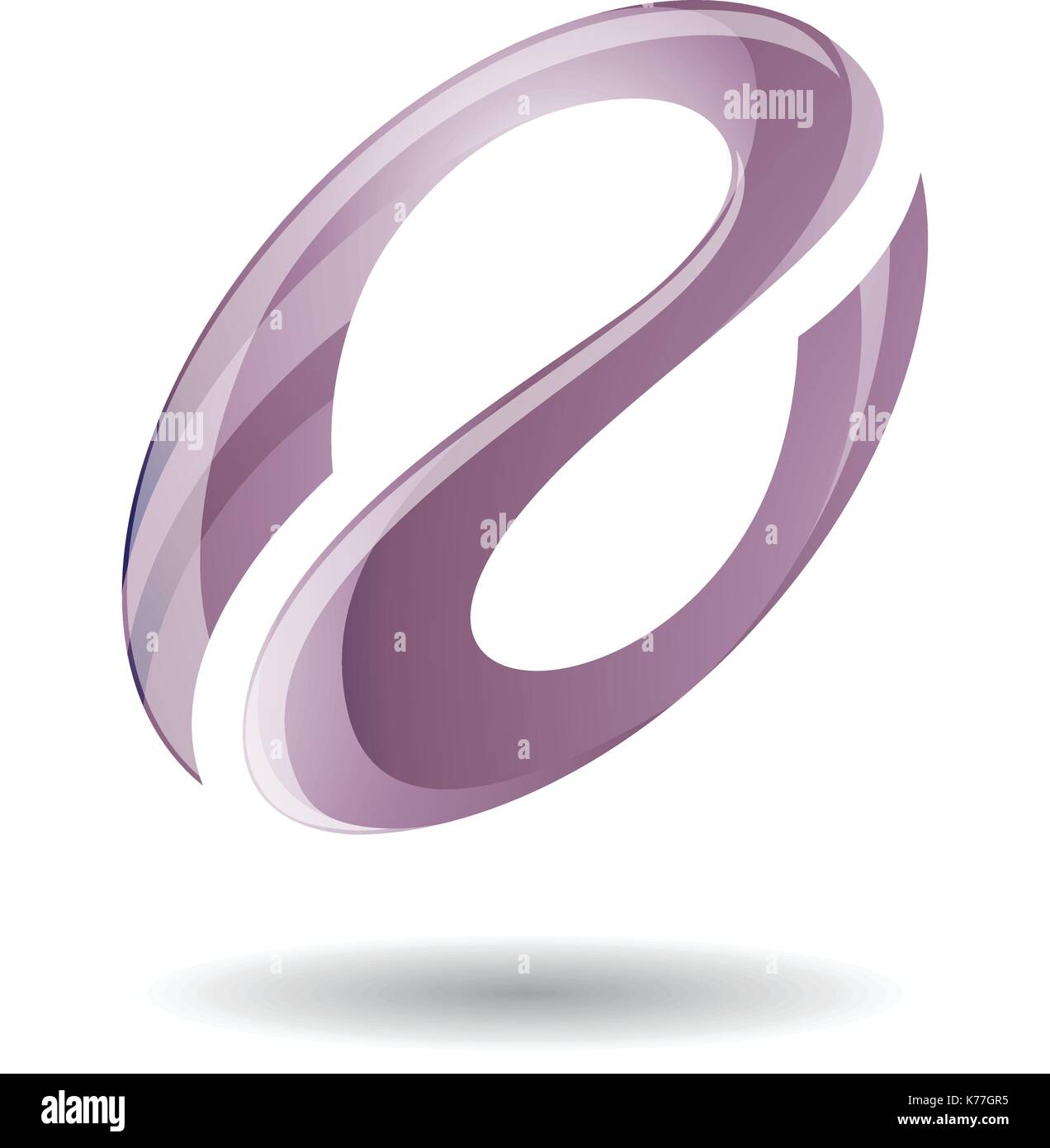 Design Concept of Oval Letter A Icon, Vector Illustration Isolated on a ...