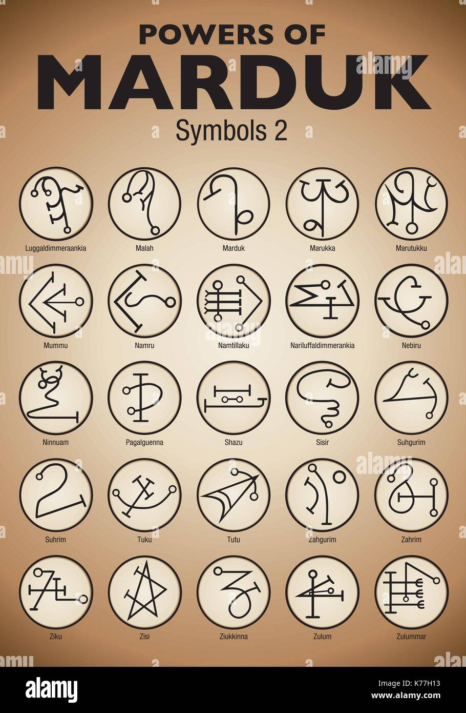 Powers of Marduk Symbols - Marduk was a late-generation god from ...