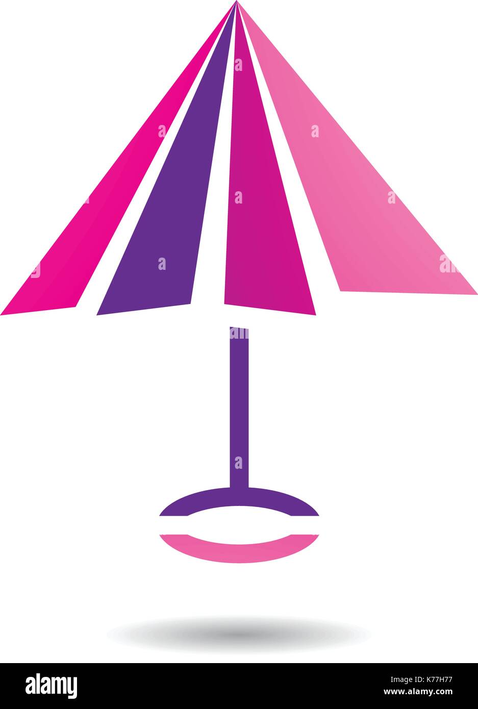 Design Concept of Umbrella Shaped Icon, Vector Illustration Isolated on ...