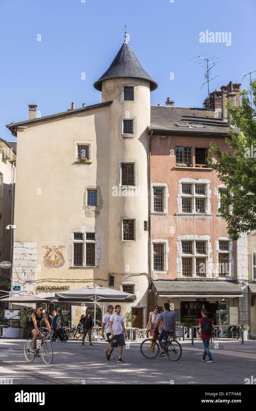 France, Savoie, Chambery, the old town, street Bonivard Stock Photo - Alamy