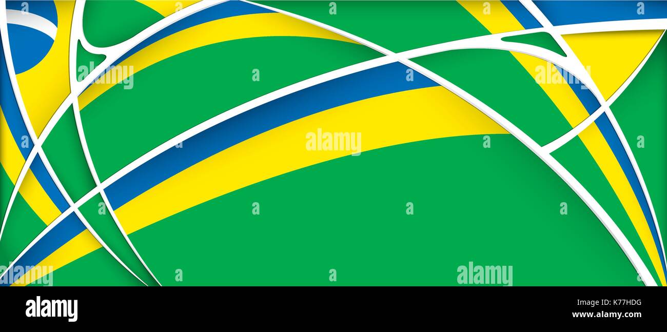 Abstract geometric background with colors of Brazil flag - Vector image ...