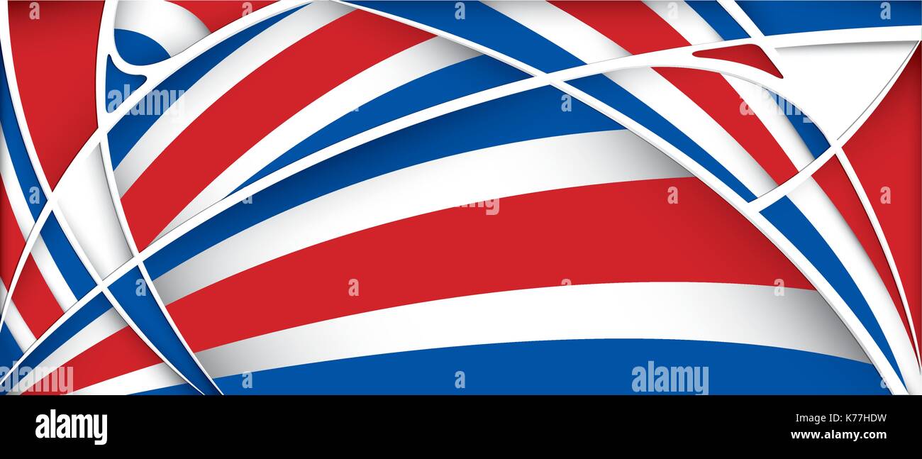 Abstract geometric background with colors of Costa Rica flag - Vector ...