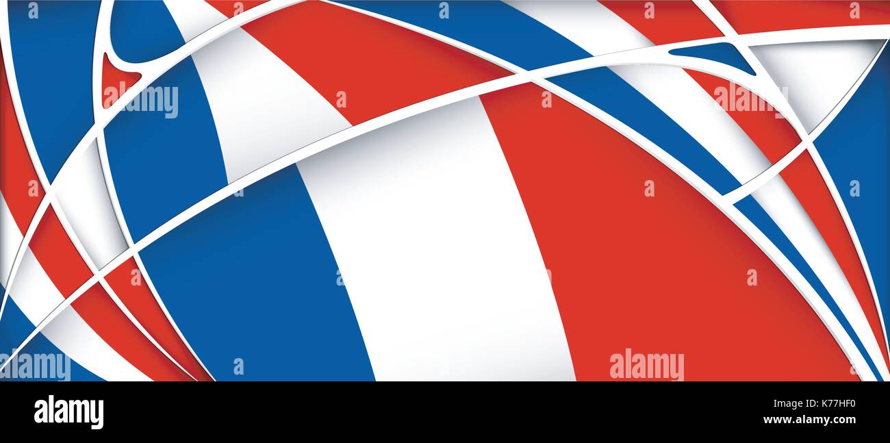 Abstract geometric background with colors of France flag - Vector image ...