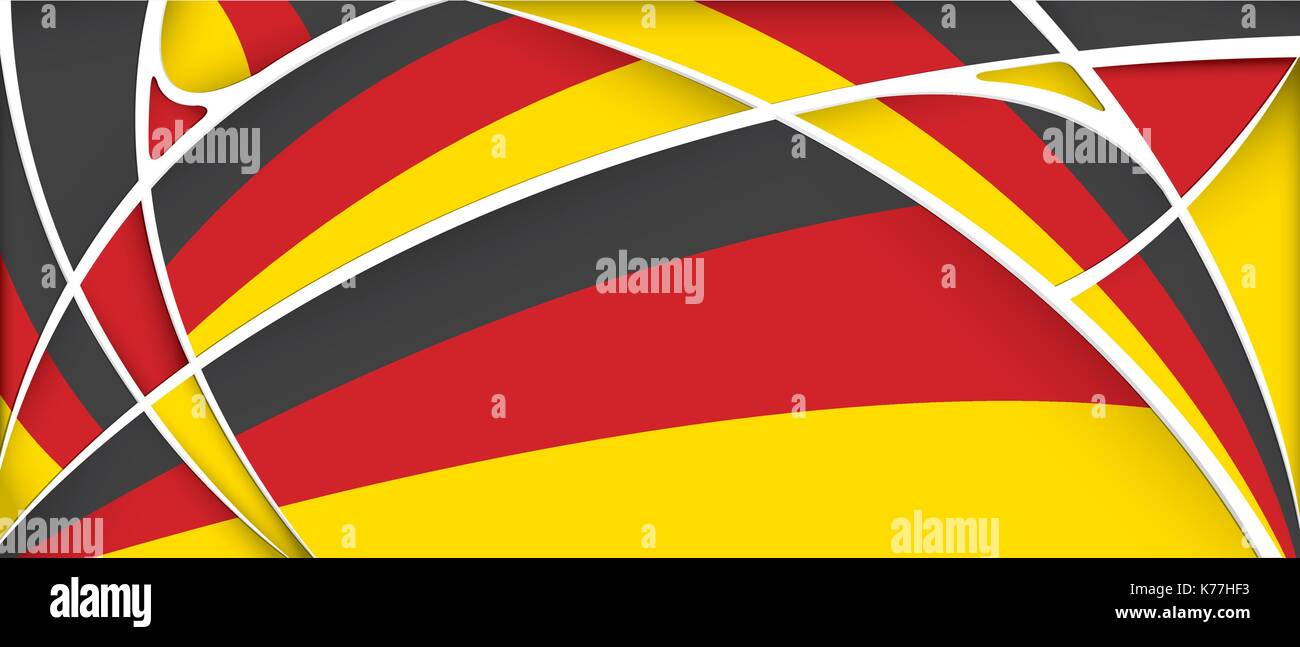 Abstract geometric background with colors of Germany flag - Vector ...