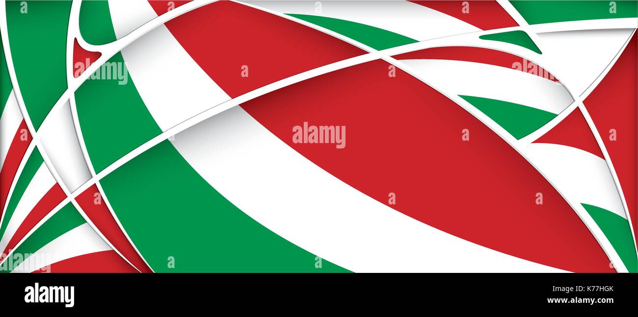 Abstract geometric background with colors of Mexico flag - Vector image ...