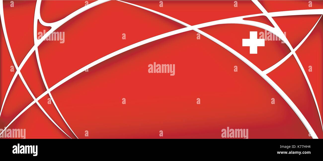 Abstract geometric background with colors of Switzerland flag - Vector ...