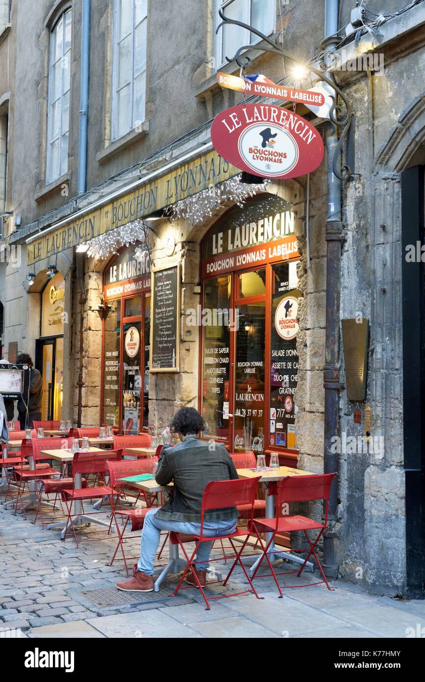 France, Rhone, Lyon, historical site listed as World Heritage by UNESCO ...
