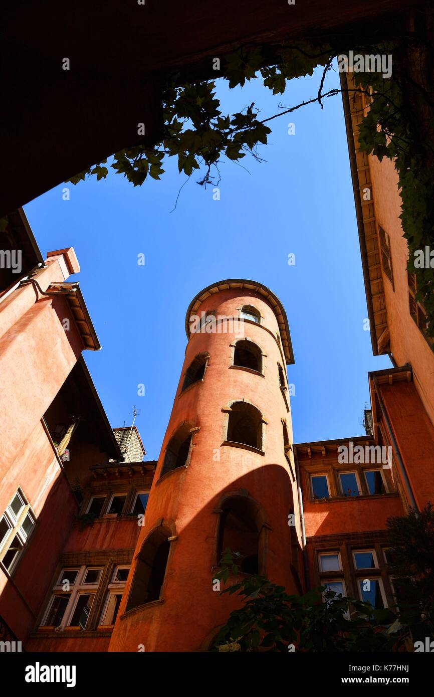 France, Rhone, Lyon, historical site listed as World Heritage by UNESCO ...