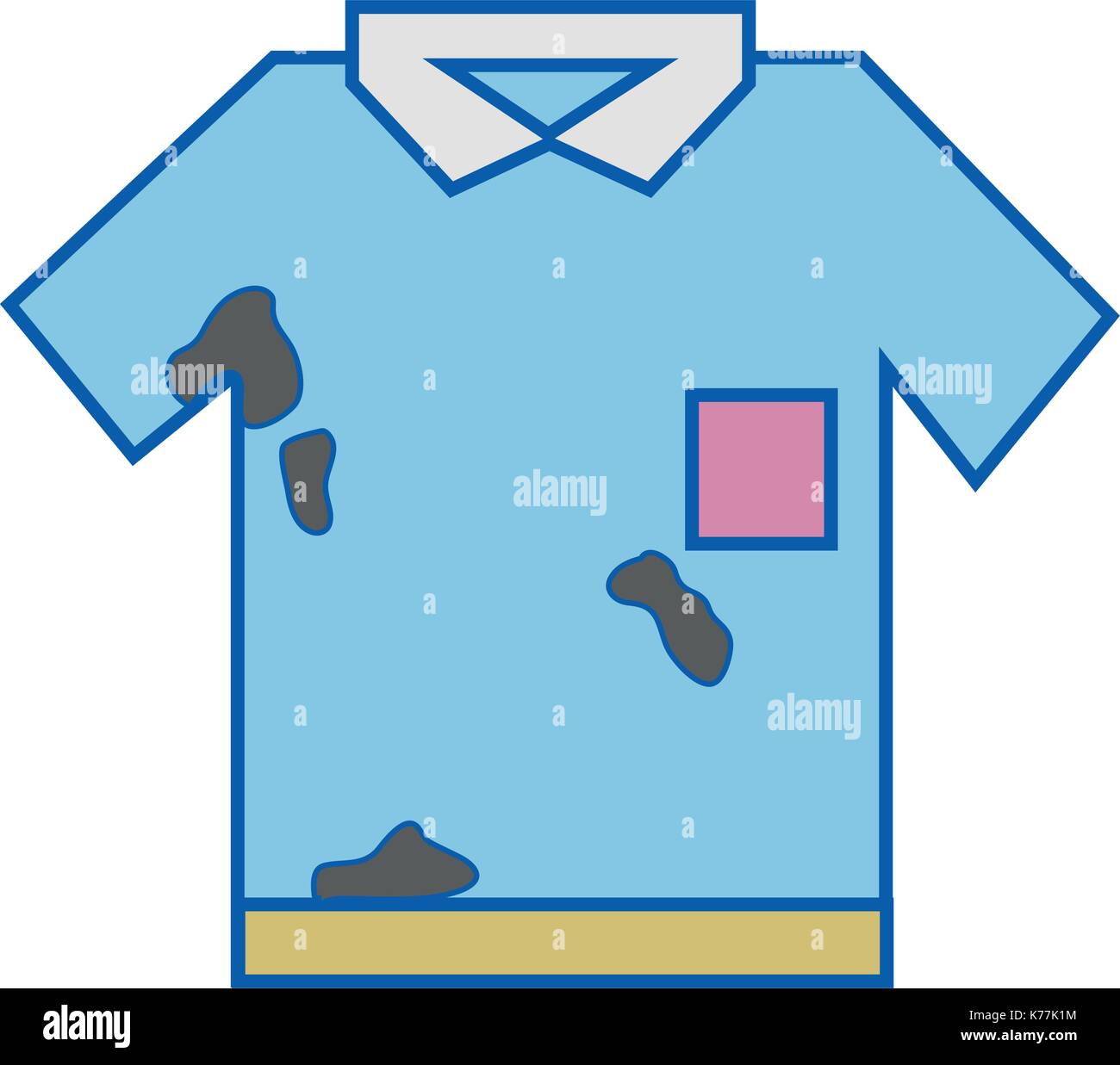 elegant shirt with dirt stains Stock Vector Image & Art - Alamy