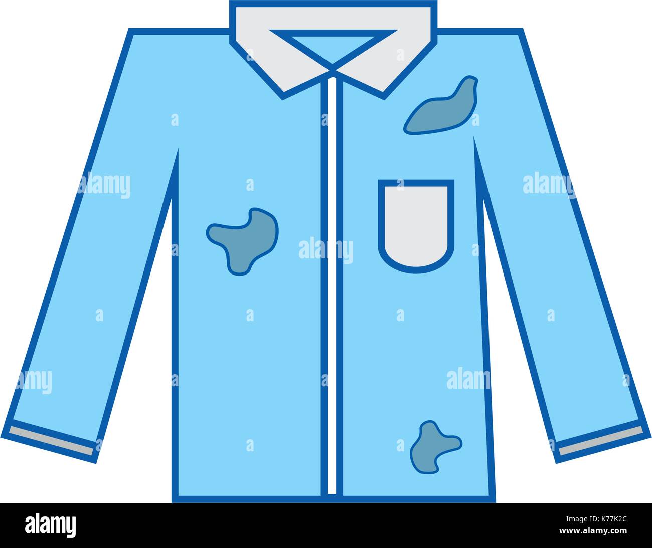 elegant shirt with dirt stains Stock Vector Image & Art - Alamy
