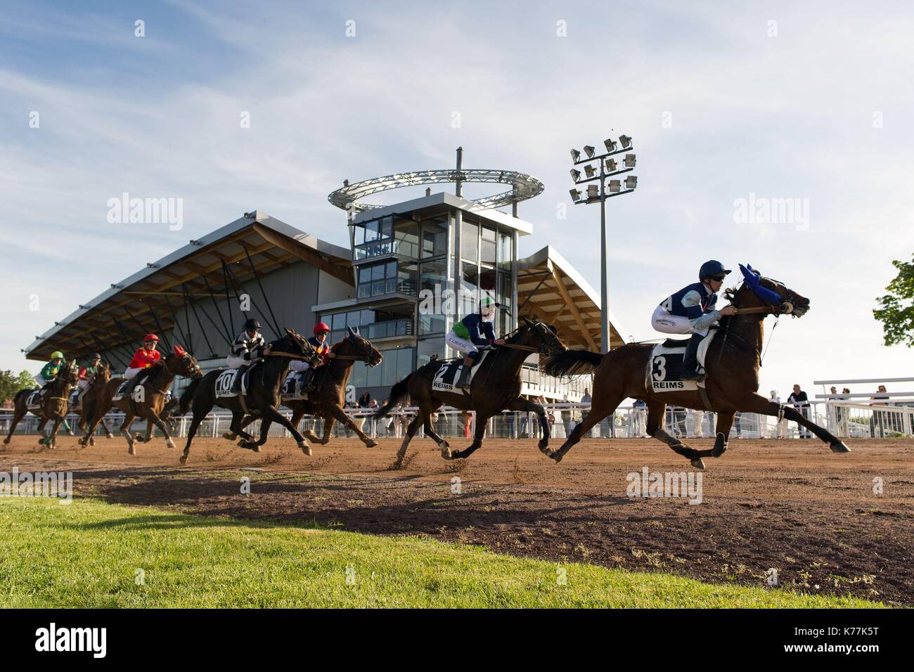 France, Marne, Reims, horse race at the hippodrome Stock Photo - Alamy