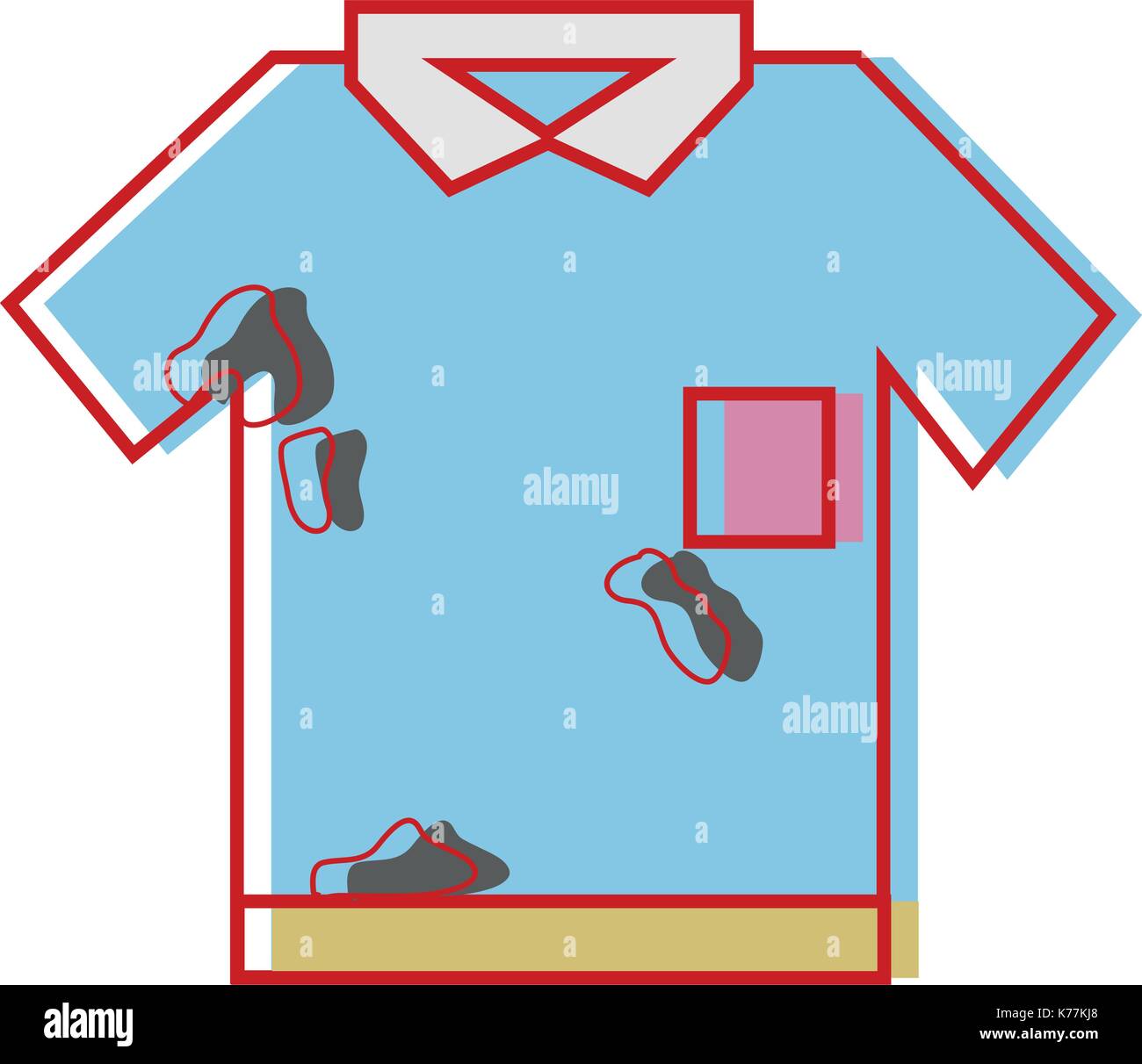 elegant shirt with dirt stains Stock Vector Image & Art - Alamy