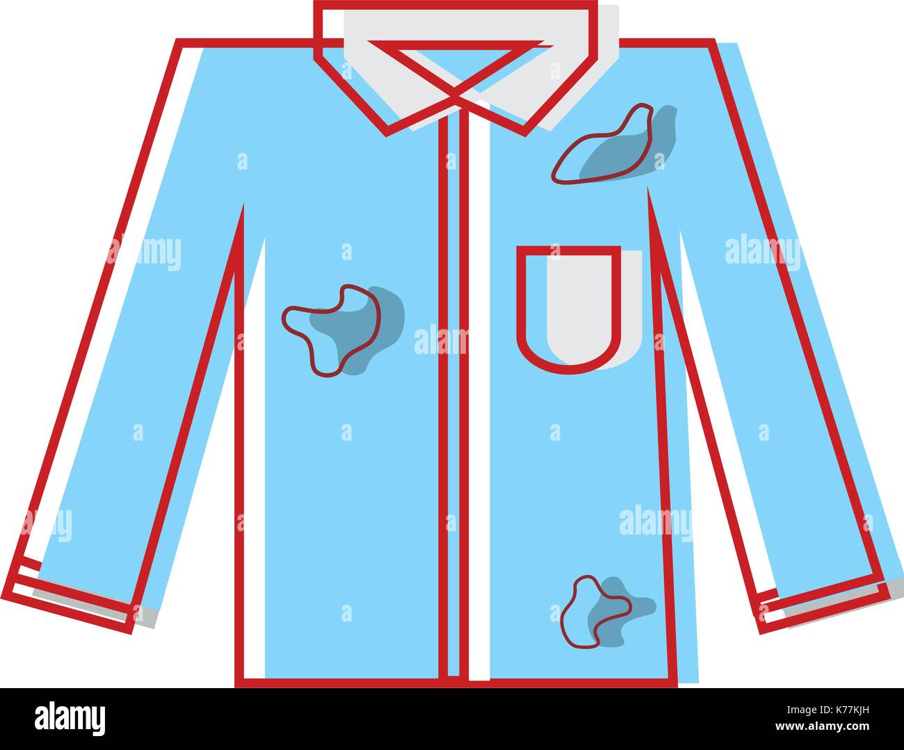 elegant shirt with dirt stains Stock Vector Image & Art - Alamy