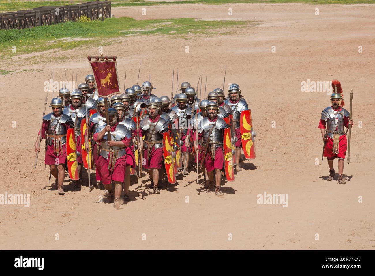 Jordan, Jerash, Roman Army and Chariot Experience, Roman-era military ...