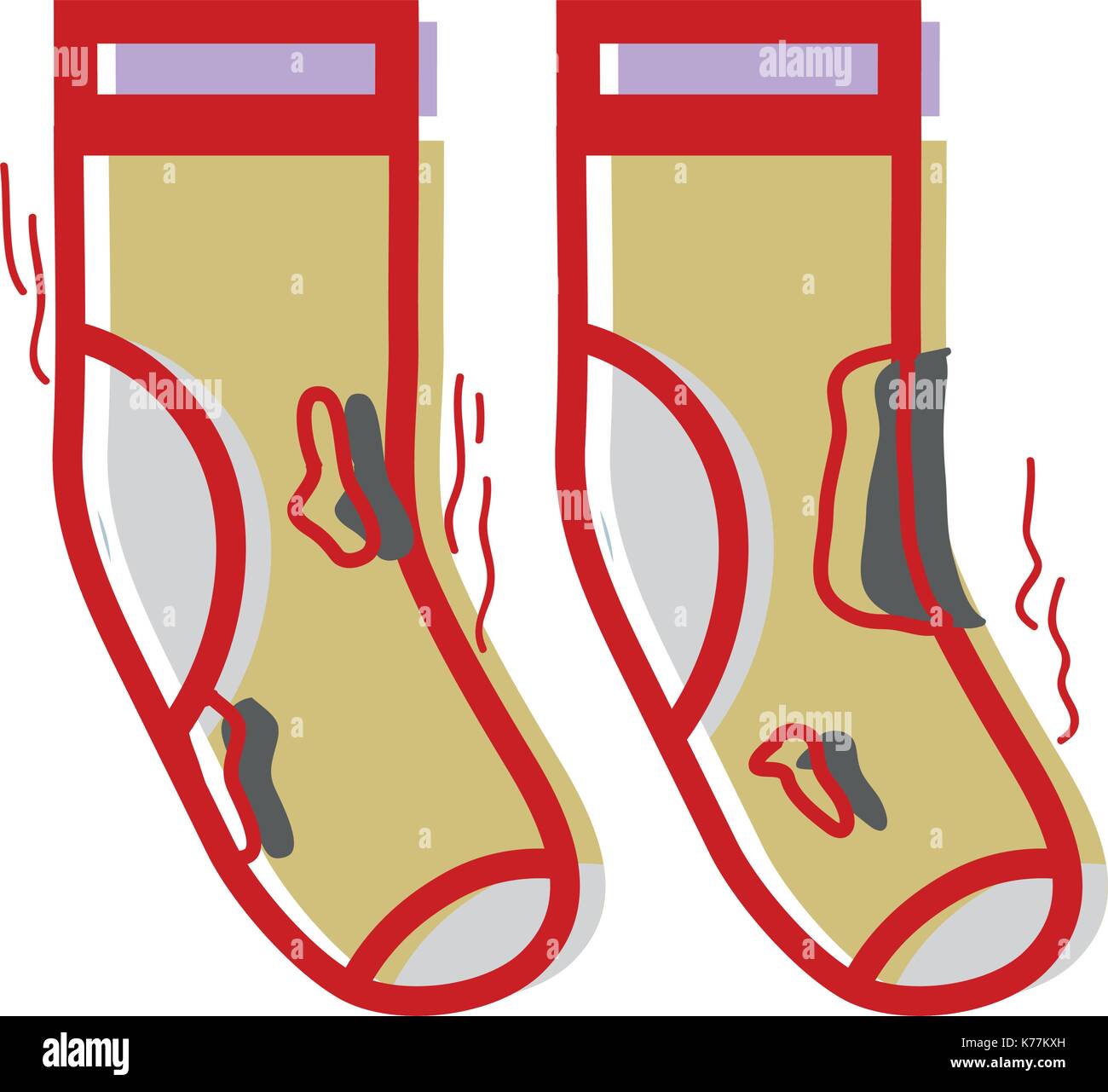 dirty socks style design icon Stock Vector Image & Art - Alamy