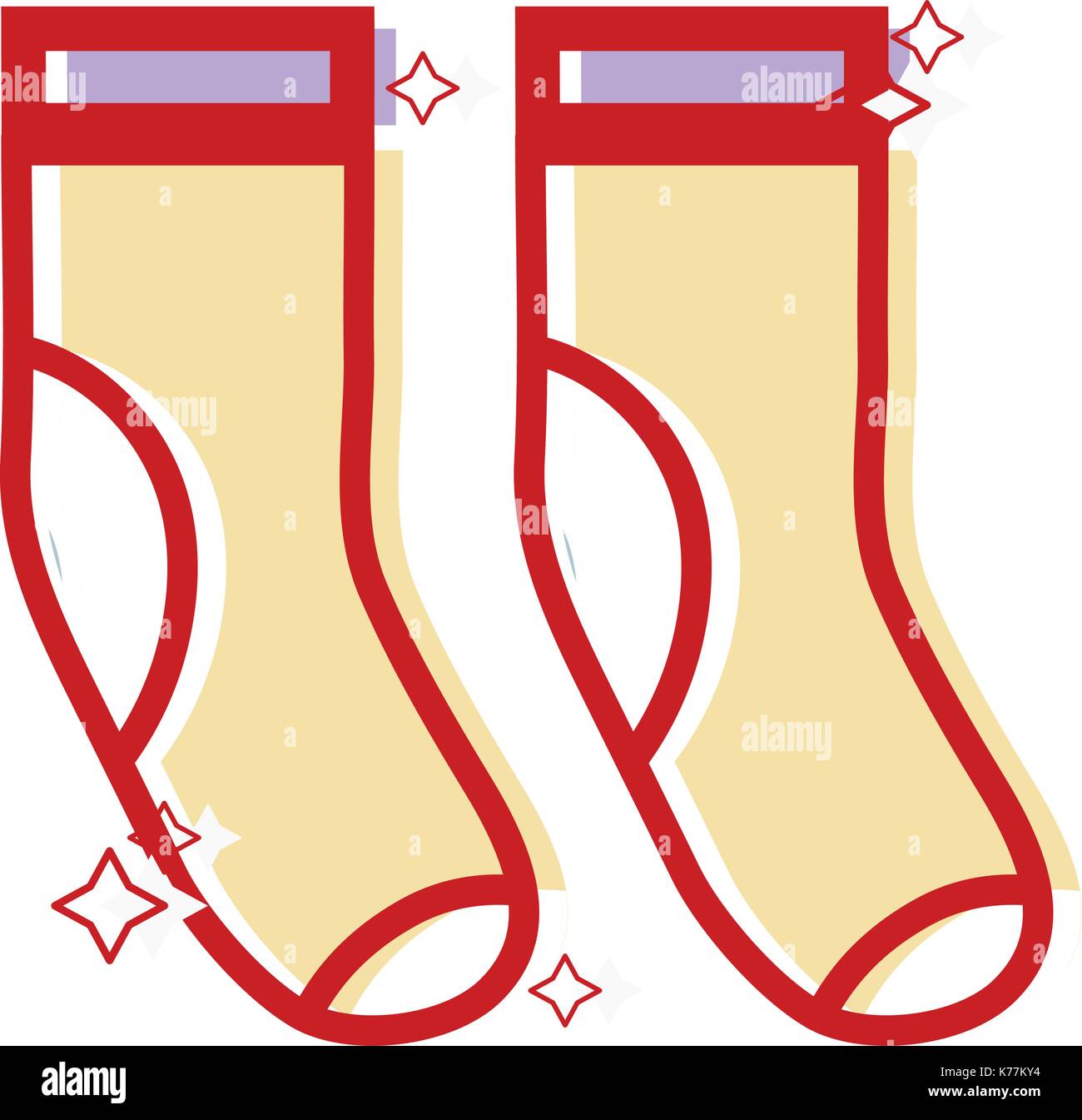 clean socks style design icon Stock Vector Image & Art - Alamy