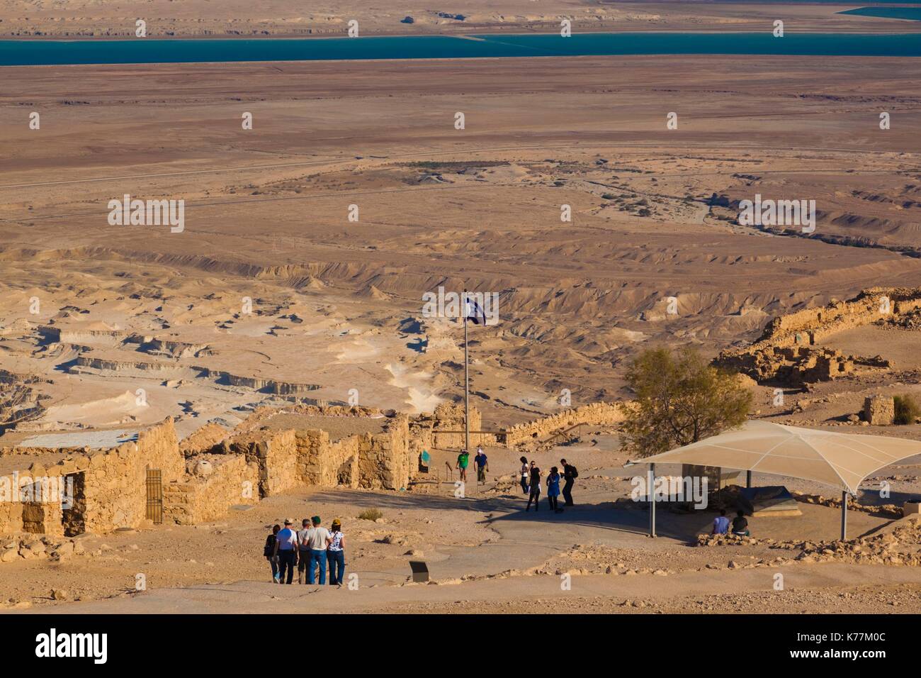 Israel, Dead Sea, Masada, ruins at the Masada plateau Stock Photo - Alamy