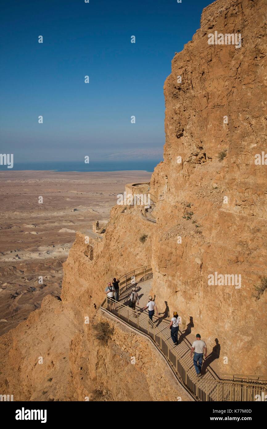 Israel, Dead Sea, Masada, ruins at the Masada plateau Stock Photo - Alamy