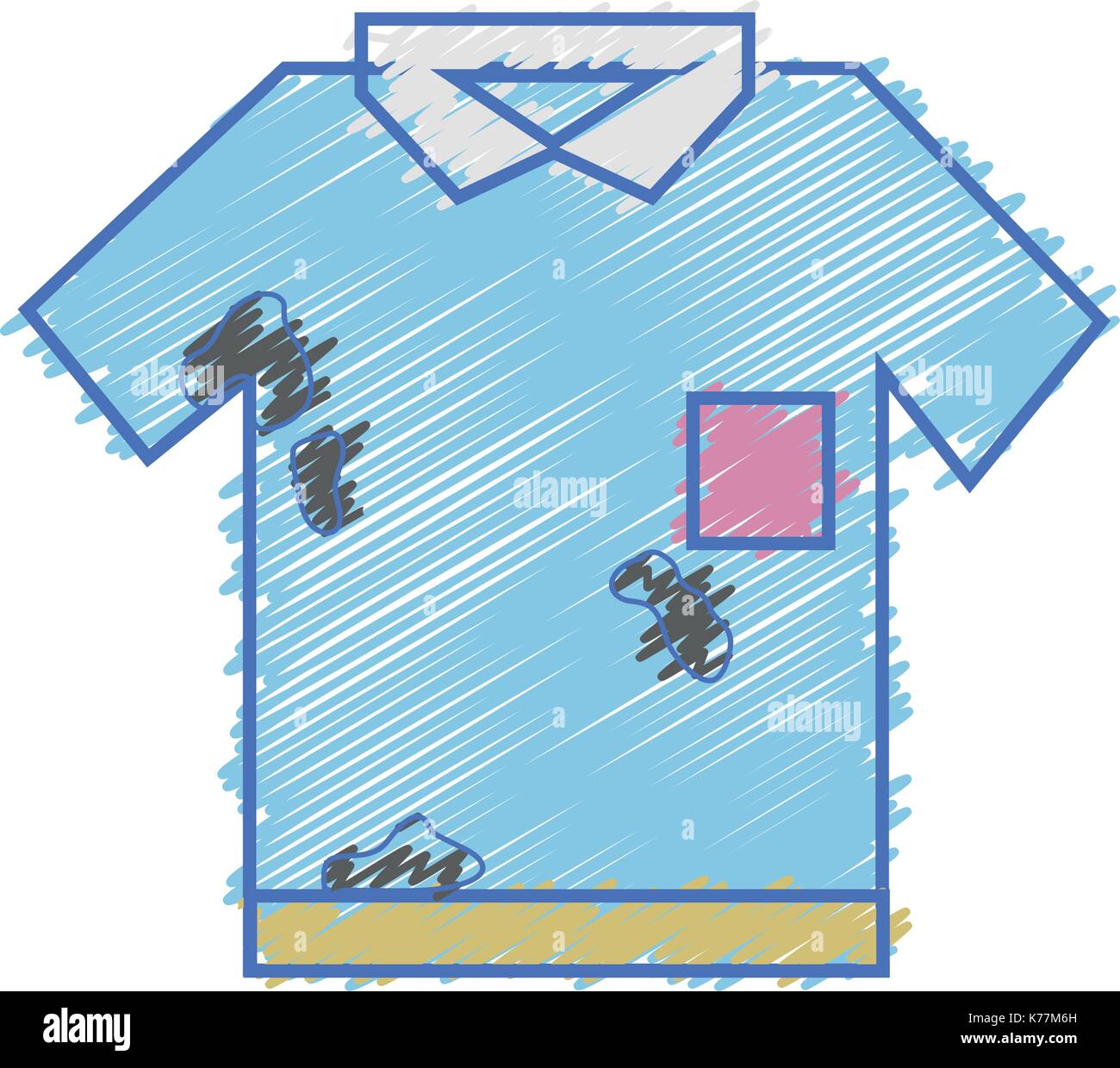 elegant shirt with dirt stains Stock Vector Image & Art - Alamy