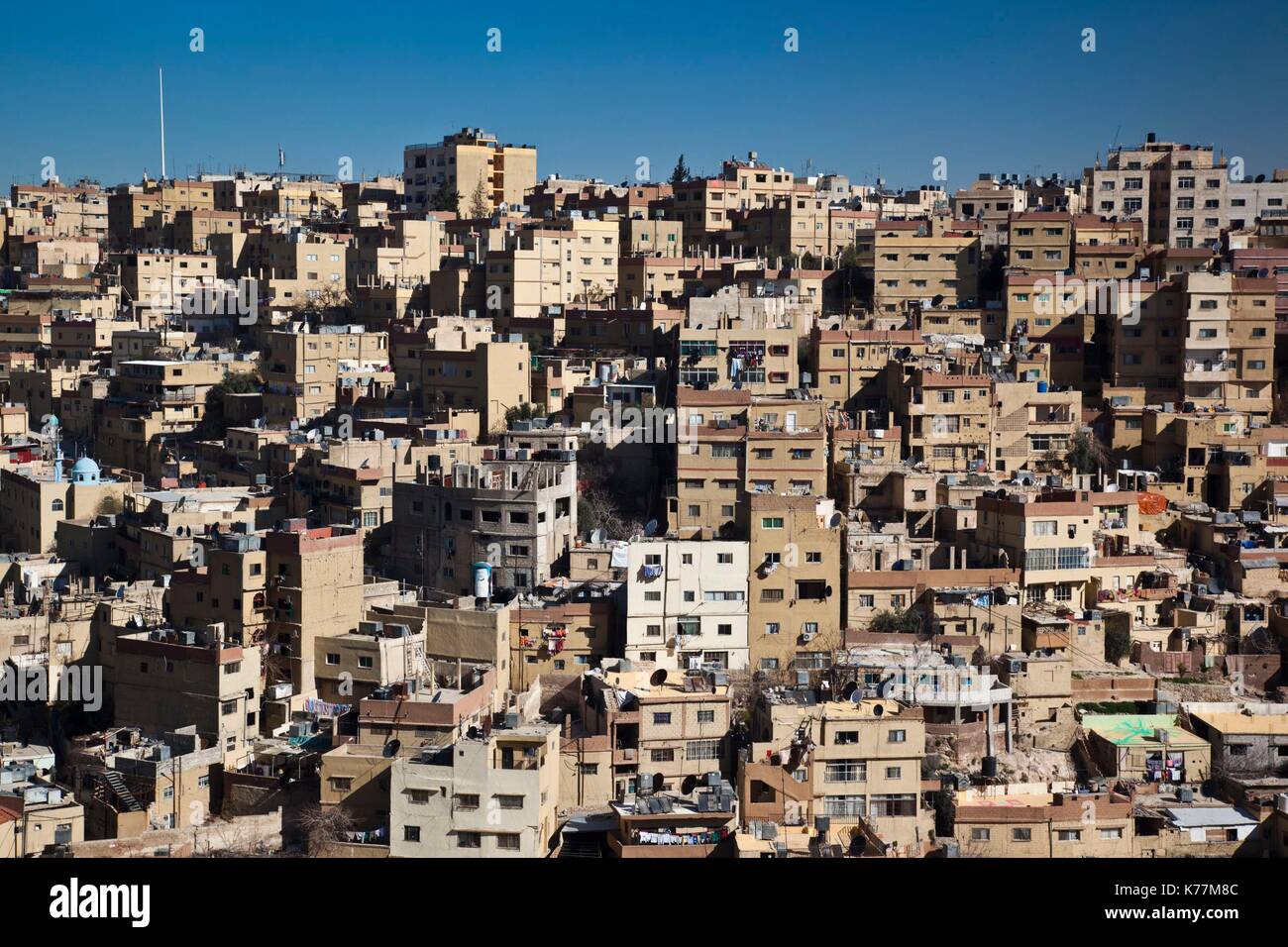 Jordan, Amman, elevated city view from the Citadel Stock Photo - Alamy