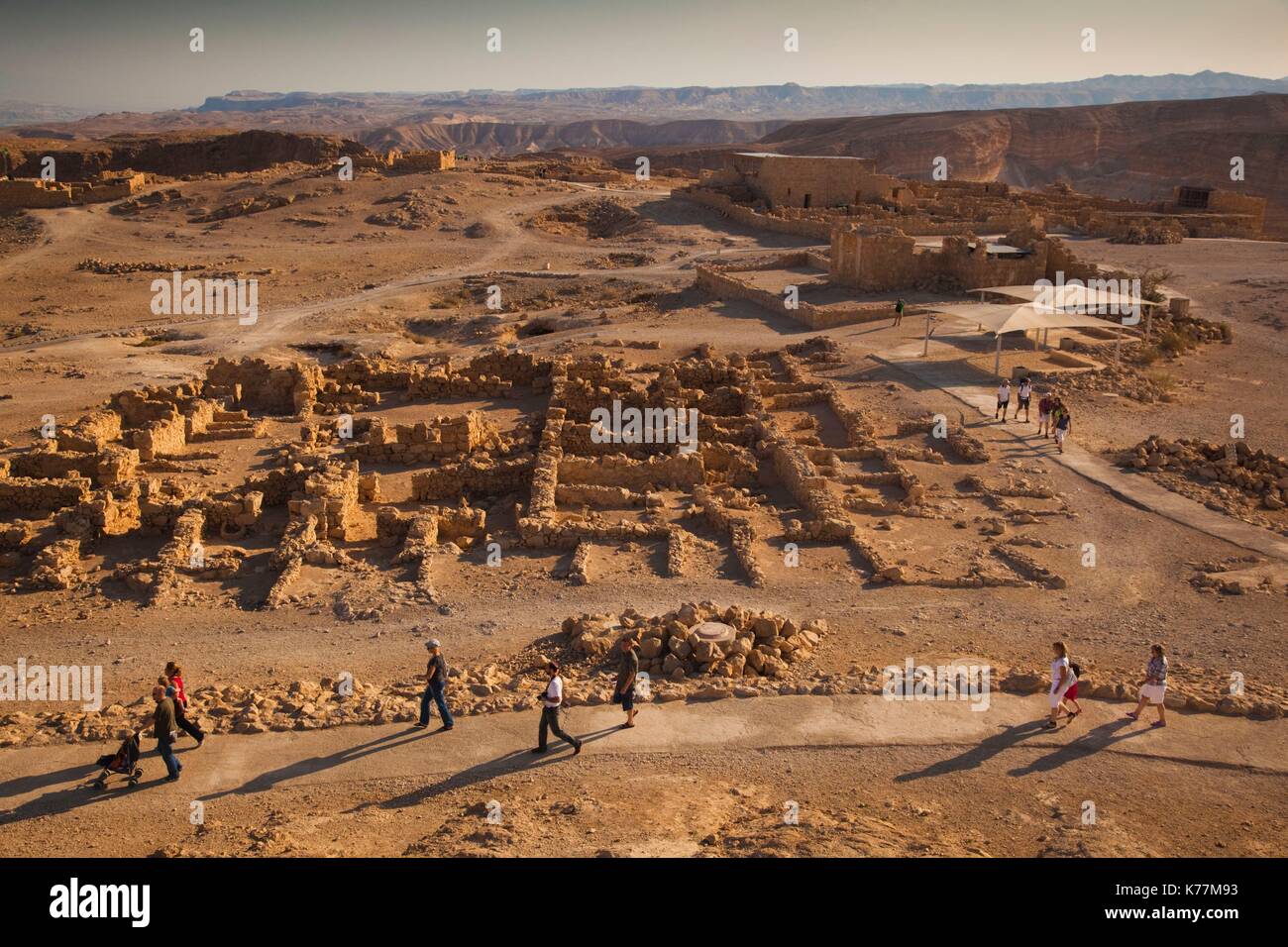 Israel, Dead Sea, Masada, ruins at the Masada plateau Stock Photo - Alamy
