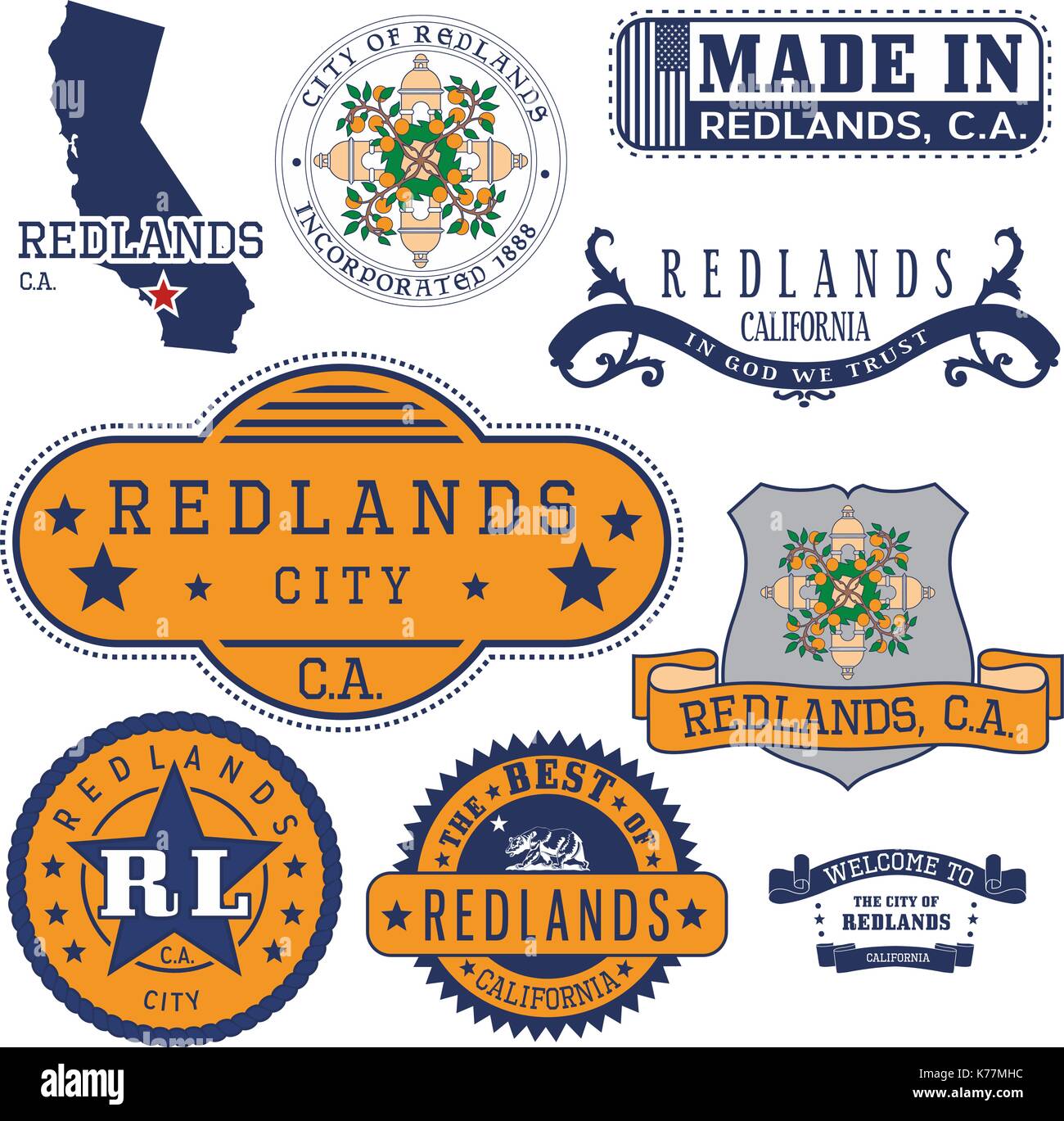 Redlands Stock Vector Images - Alamy