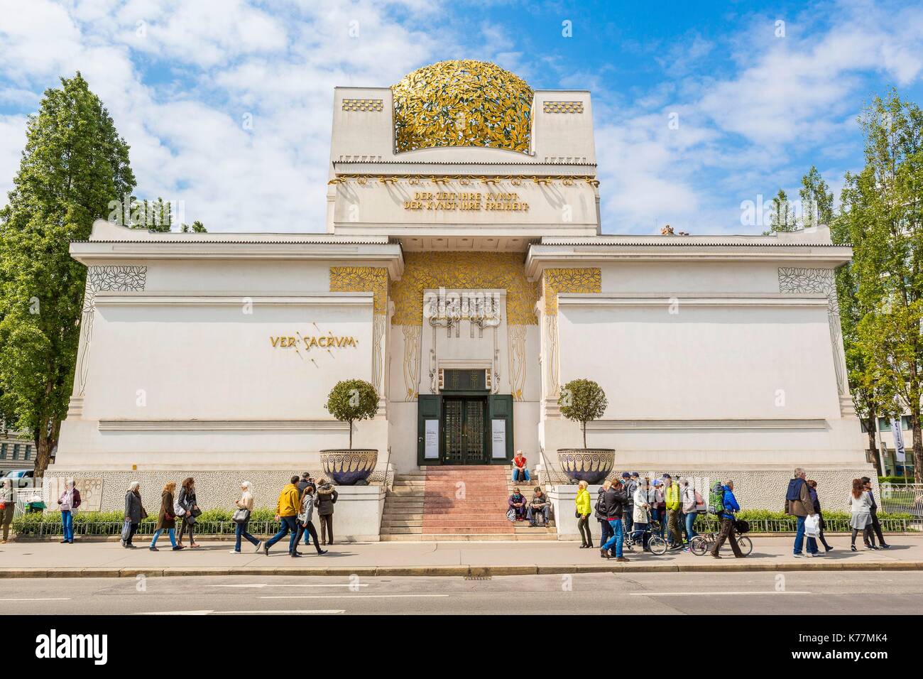 Austria, Vienna, Palace of the Secession imagined by Otto Wagner and ...