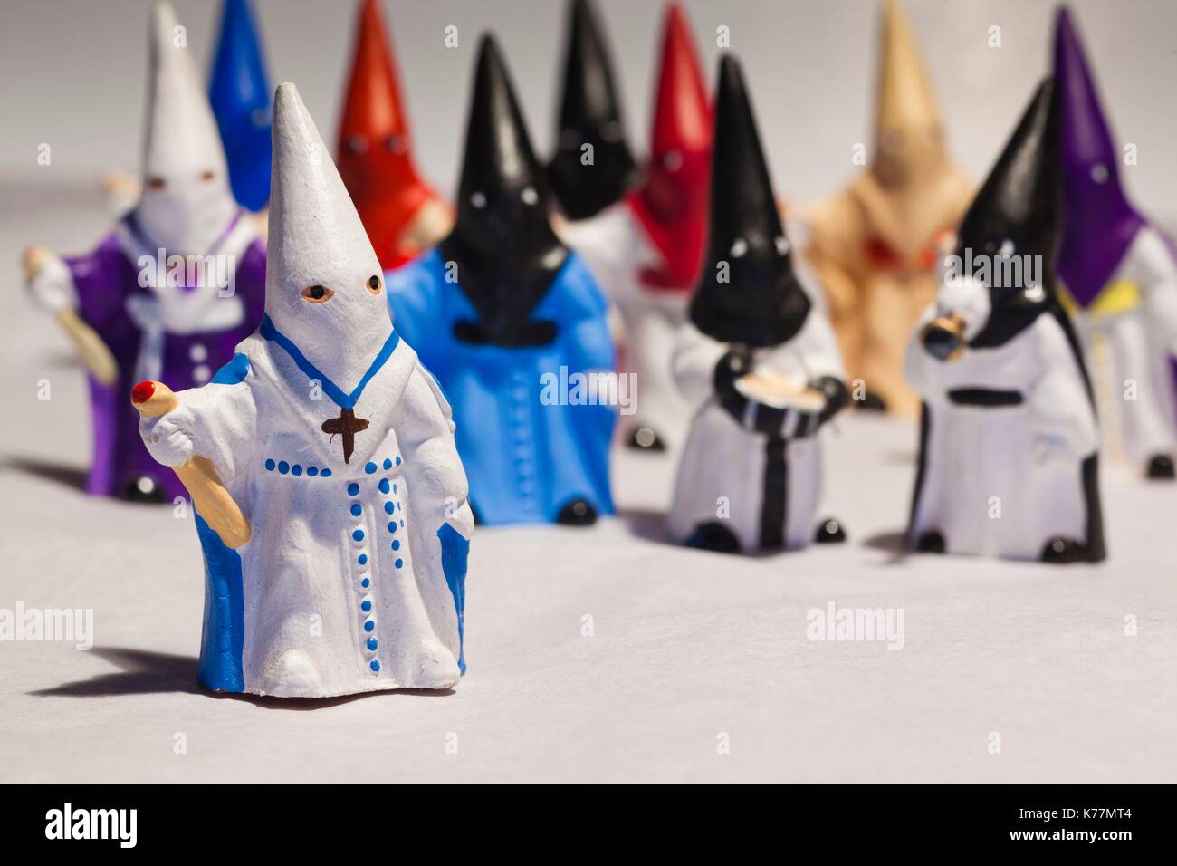 Spain, Madrid, souvenir penitentes, miniature Spanish religious ...