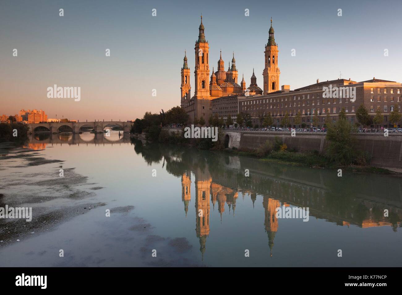 Spain, Aragon Region, Zaragoza Province, Zaragoza, Basilica de Nuestra ...