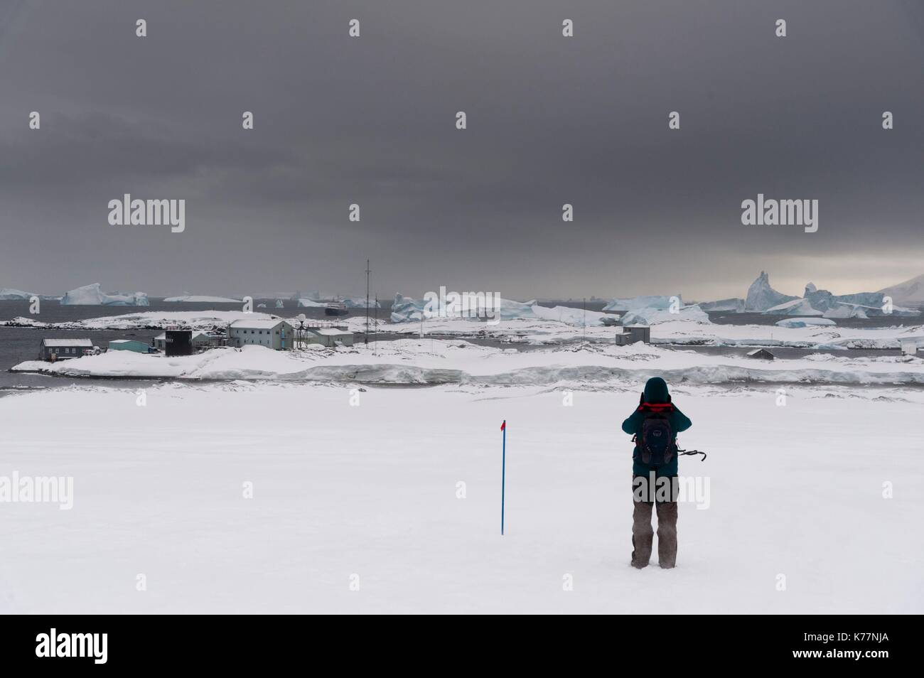 Vernadsky research base, Ukrainian Antarctic station at Marina Point on ...
