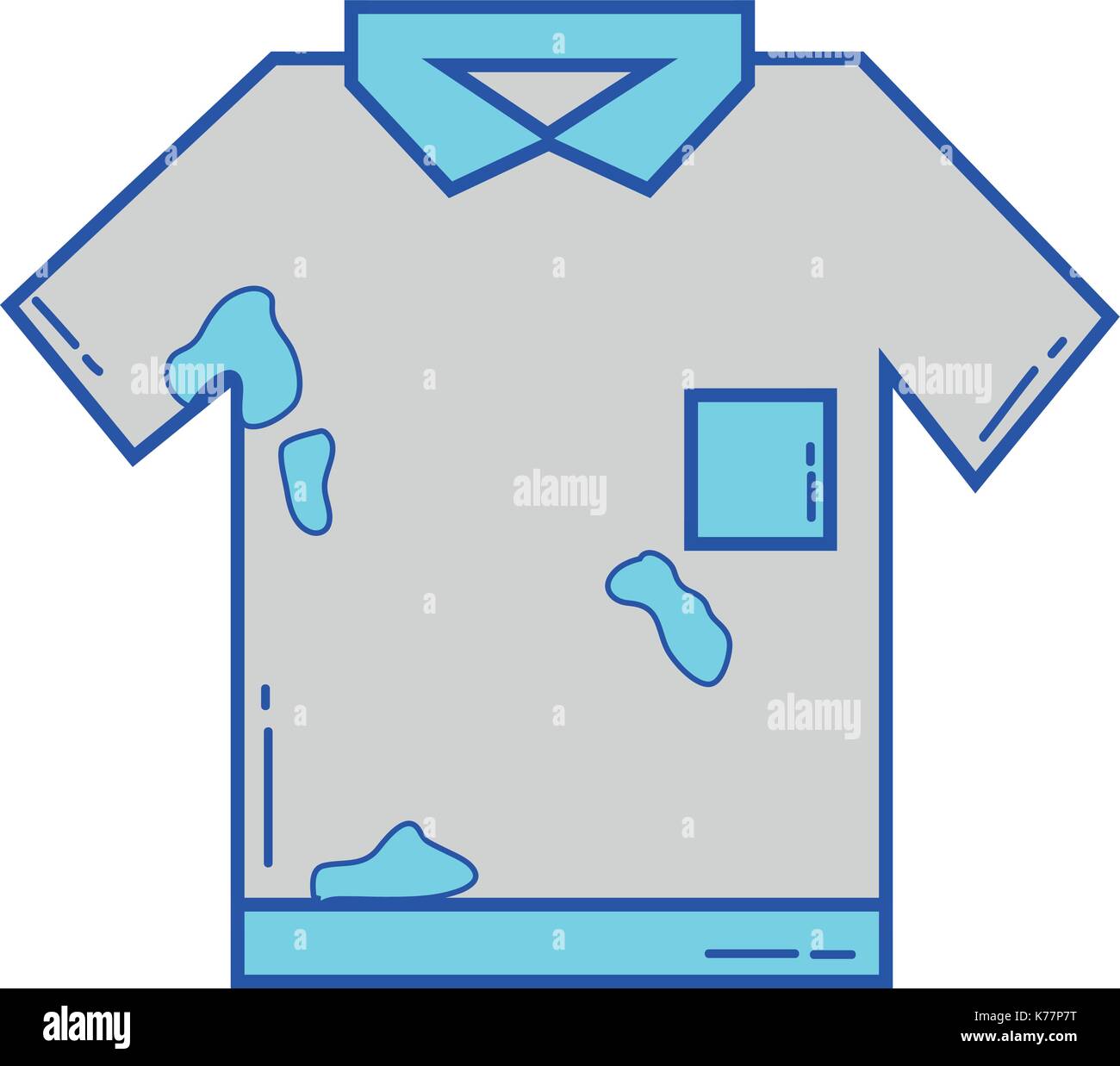 elegant shirt with dirt stains Stock Vector Image & Art - Alamy