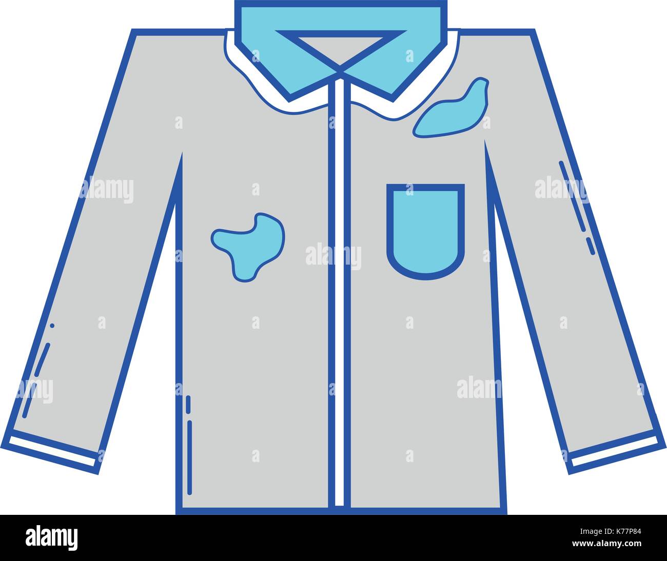 elegant shirt with dirt stains Stock Vector Image & Art - Alamy