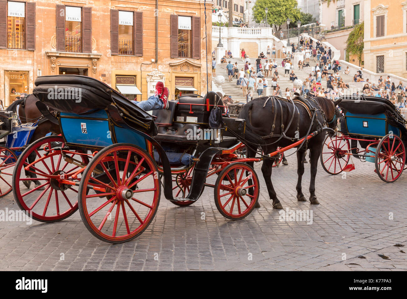 Man on horse drawn carriage hi-res stock photography and images - Alamy