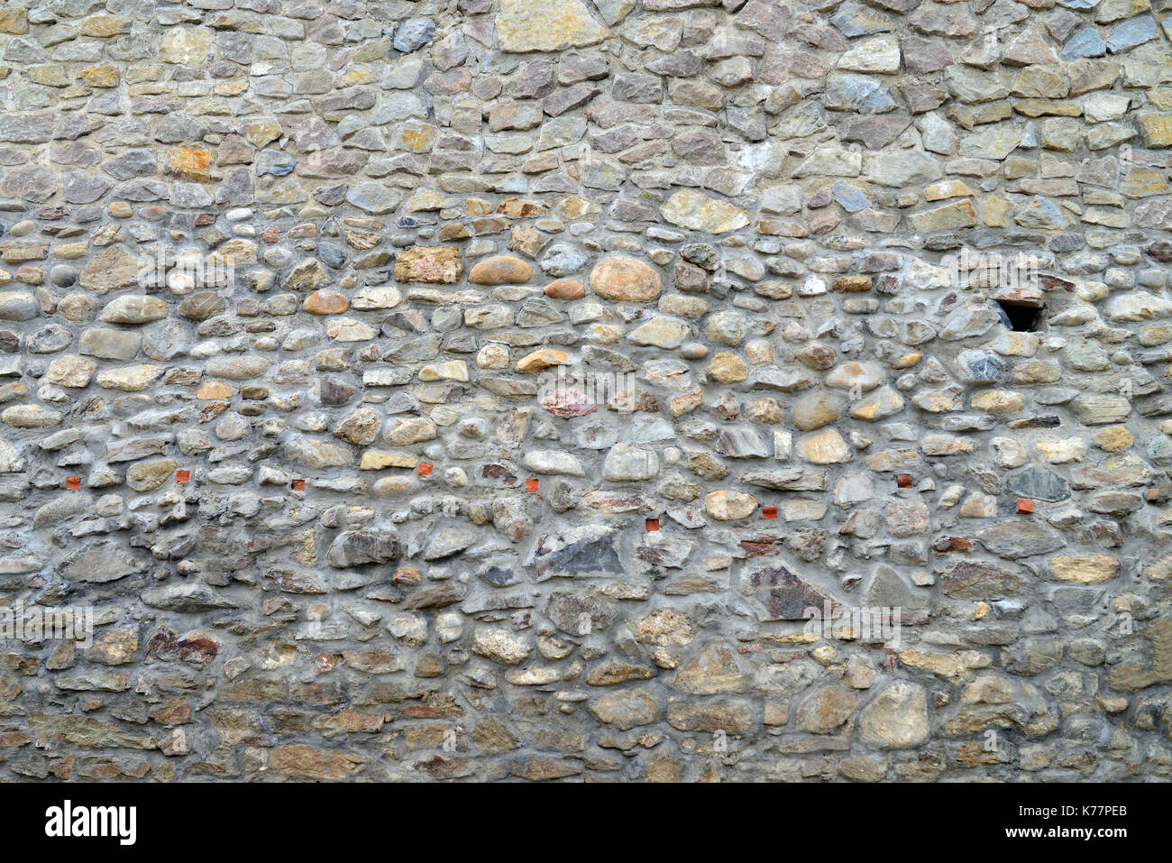 medieval fortress stone wall texture pattern background Stock Photo - Alamy